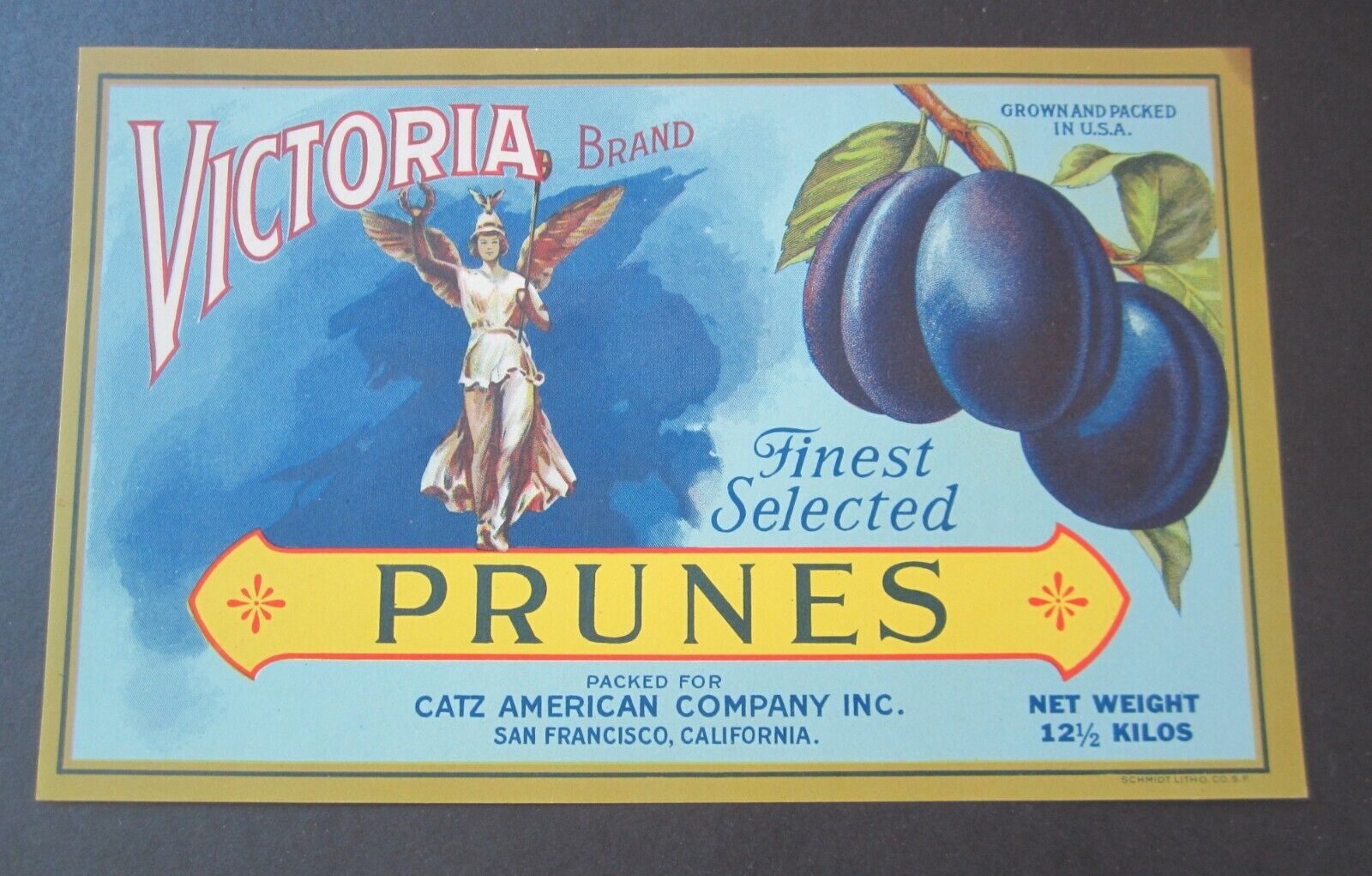 Old Vintage c.1920's VICTORIA Prune LABEL - Catz American - San ...