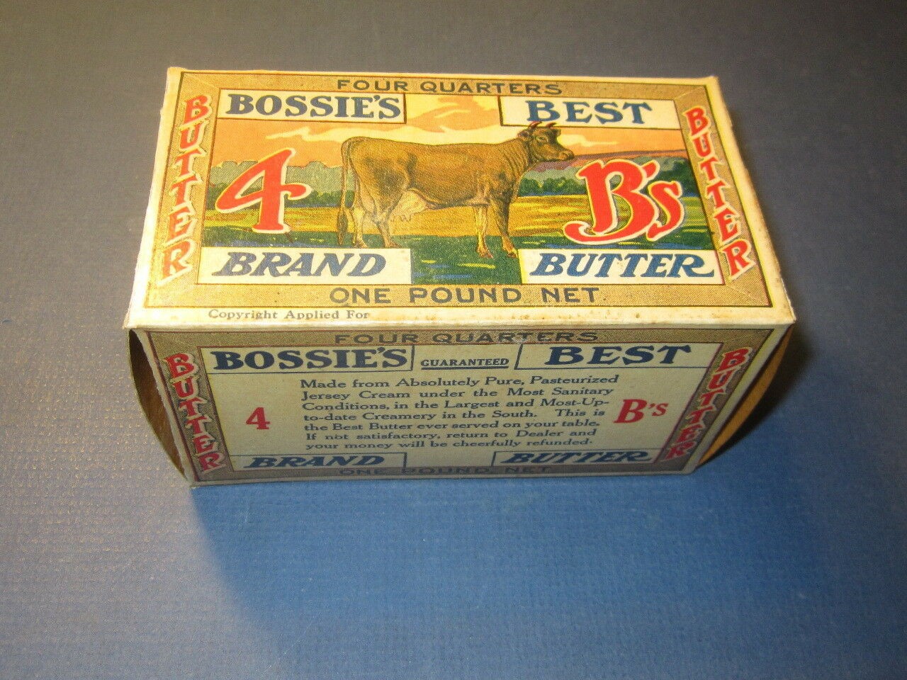 Old Vintage 1920's - BOSSIE'S BEST - BUTTER BOX - Aberdeen Creamery Co ...