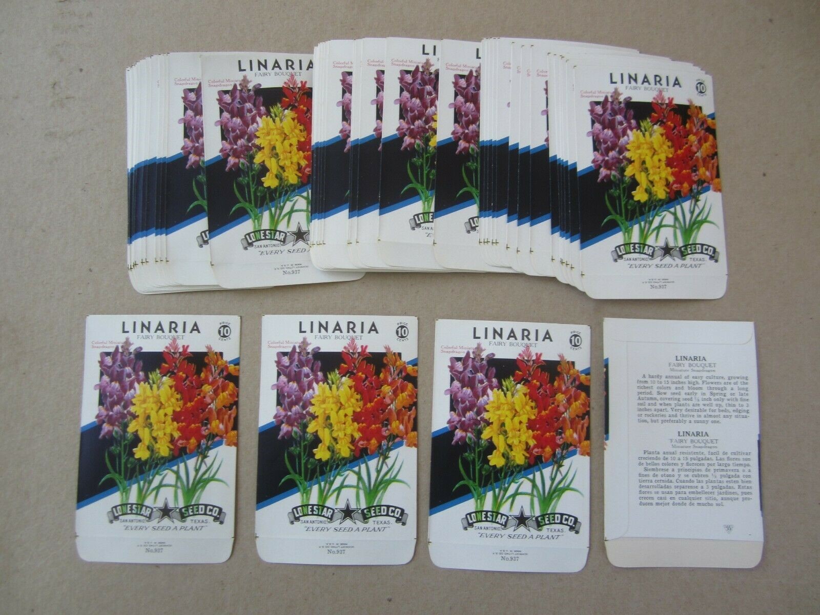 Wholesale Lot of 50 Old Vintage LINARIA Fairy Bouquet Flower SEED ...