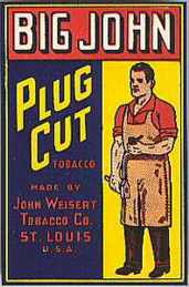 Group of 5 Big John Tobacco Labels