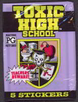 Pack of Topps Toxic High Trading Cards